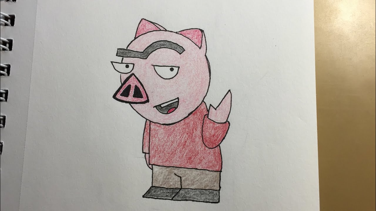 507 - How to Draw Spanky Ham from Drawn Together - YouTube