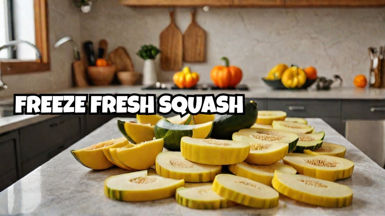 Easy Way To Freeze Fresh Squash! - YouTube