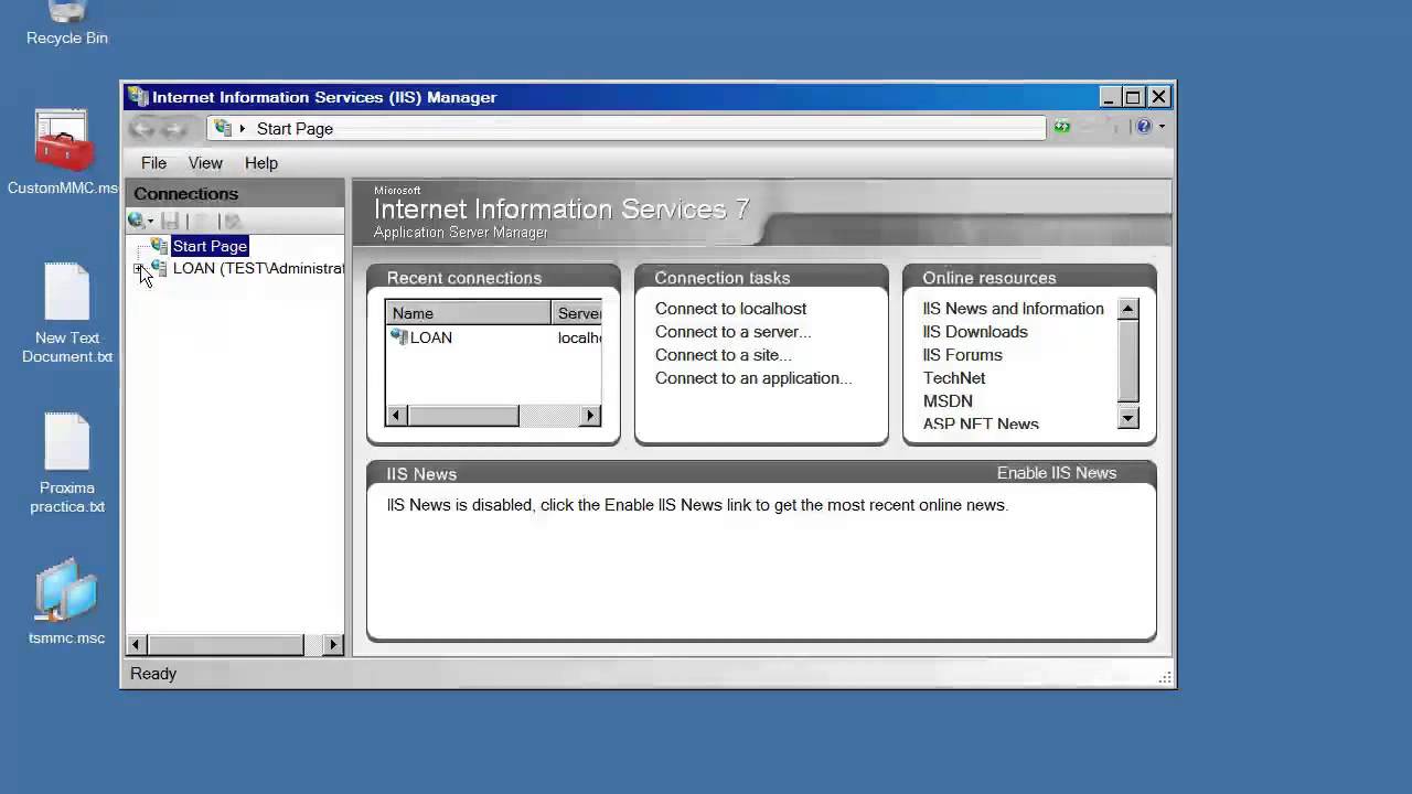 Publicación De Páginas Web Con Iis En Windows Server 2008 Youtube