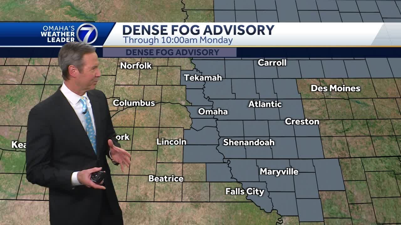 Dense fog advisory again tonight in Omaha - YouTube