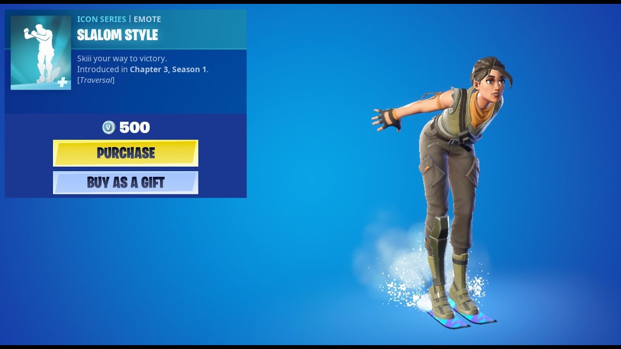 Slalom Style Emote (NEW), Icon Series | Fortnite item shop Emotes today ...