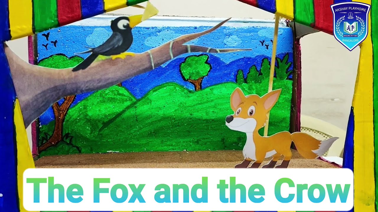 The Fox and the Crow Puppet show | Story Time | Puppet Show | Akshay ...