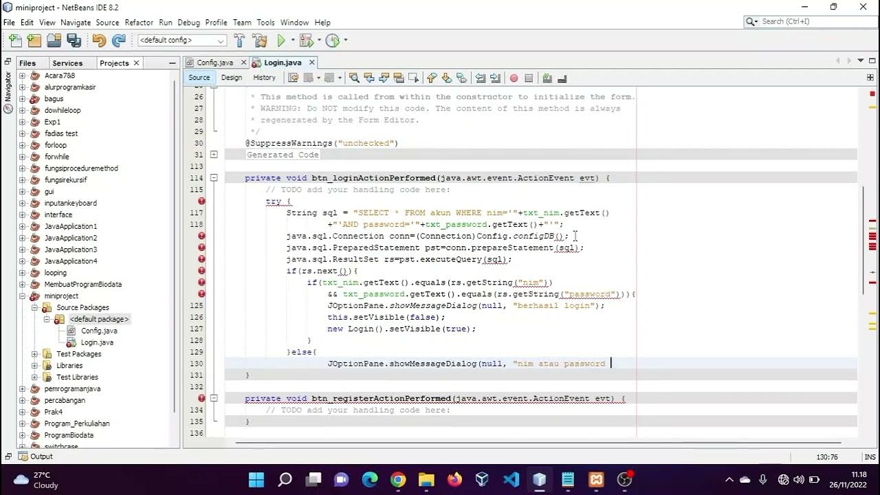 CARA MEMBUAT FORM LOGIN DAN REGISTER YANG TERKONEKSI DENGAN MYSQL ...
