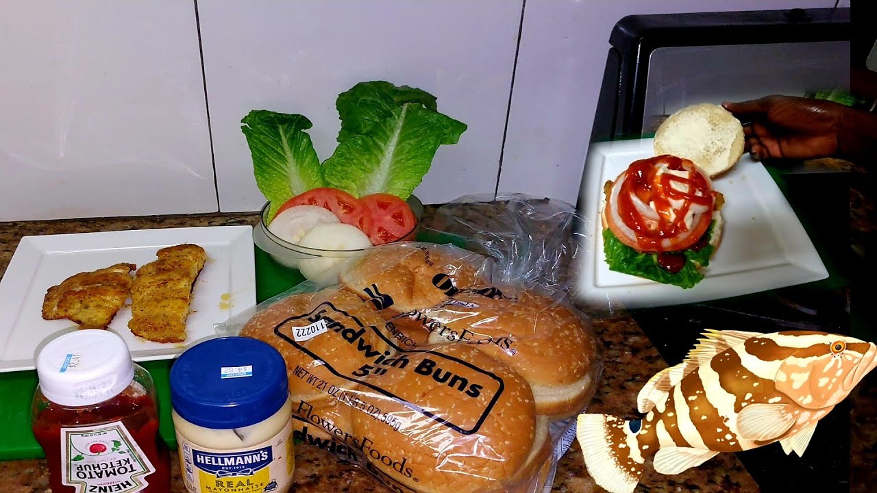 NASSAU GROUPER BURGER 🍔 MADE IN THE BAHAMAS... MUST WATCH... - YouTube