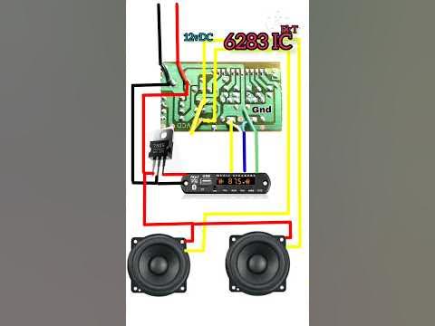 6283 IC wire connection #shorts #amplifier - YouTube