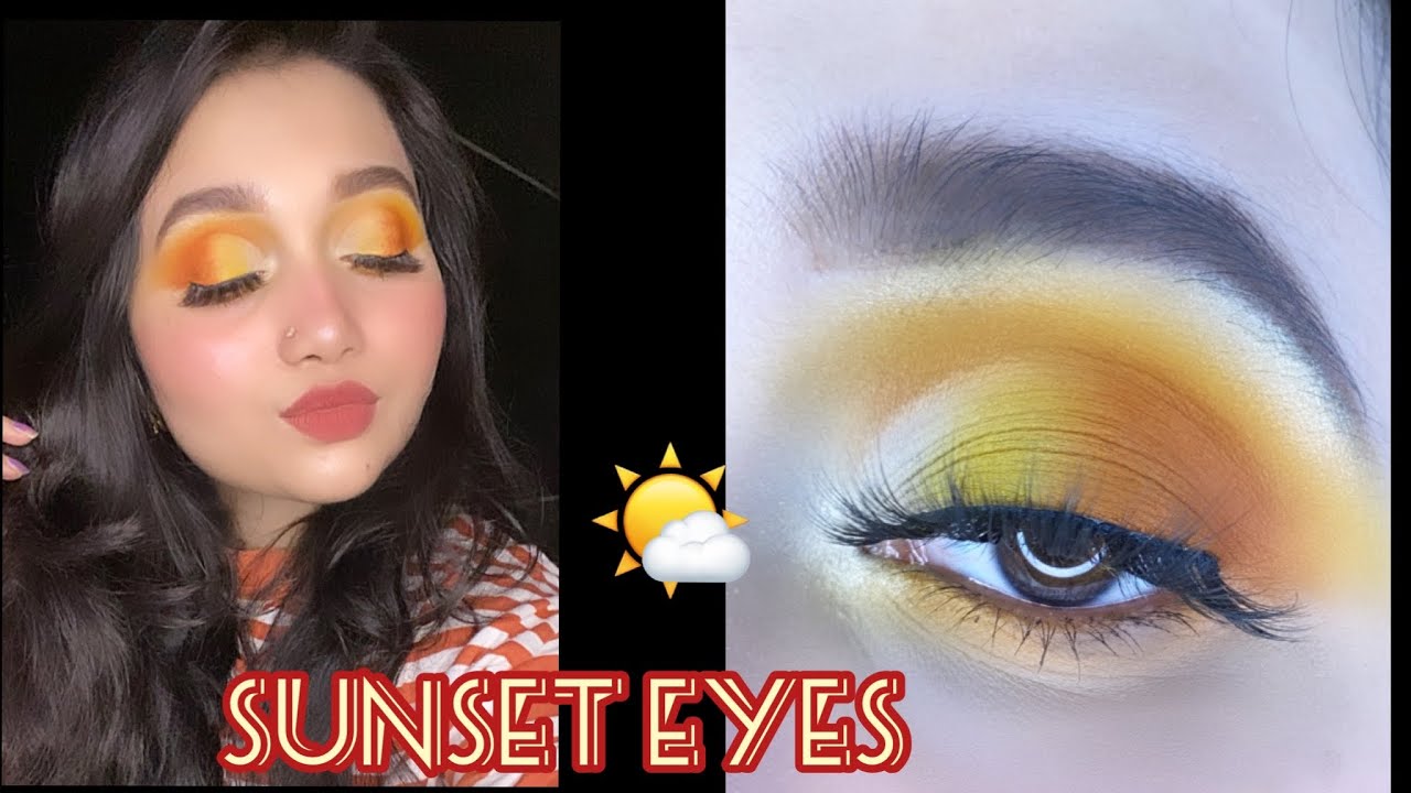 Sunset Eye makeup tutorial | James Charles palette | collab with Nehlin ...