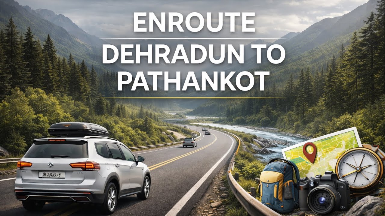 Dehradun to Pathankot route || CAR ROAD TRIP - YouTube