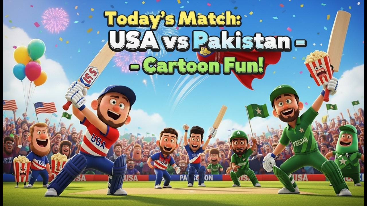 Today’s Cricket Match: USA vs Pakistan | Best Fun Moments & Cartoon ...