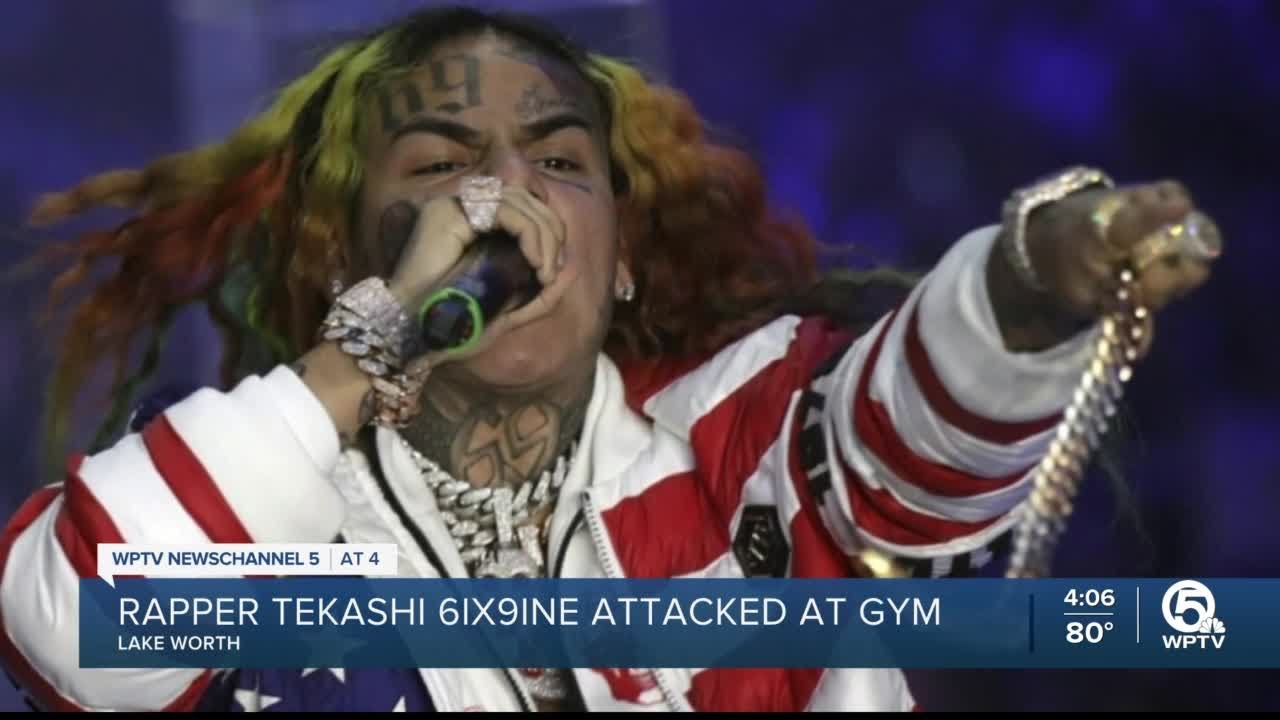 Tekashi 6ix9ine assaulted at gym in Palm Beach County - YouTube