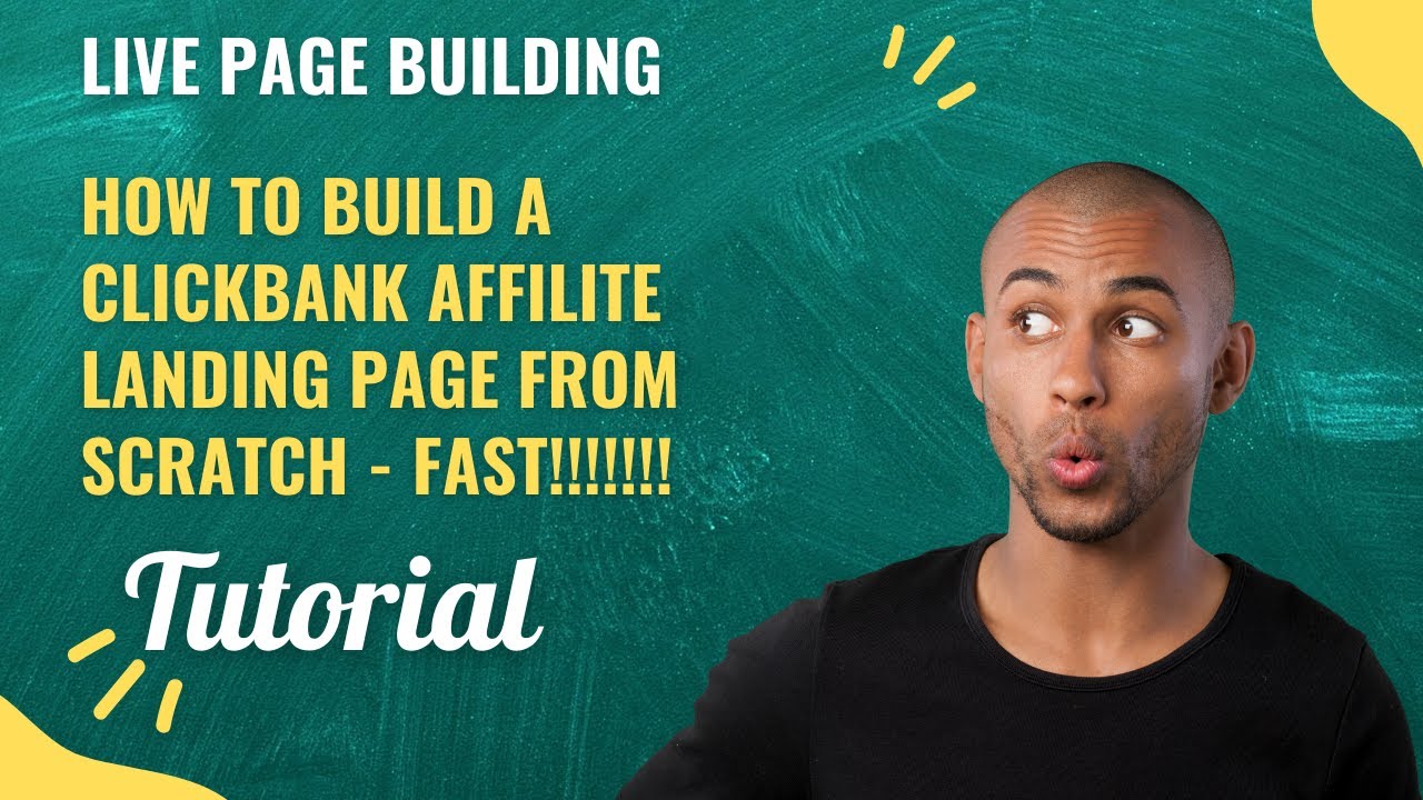 How To Make A Landing Page For ClickBank Affiliate Marketing From ...