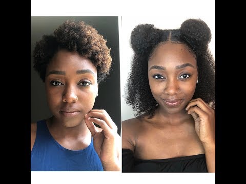 HGH Clip Ins Puff Half Up Half Down on Short Hair