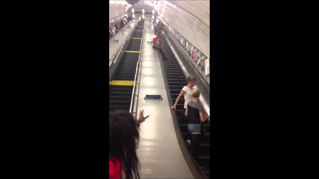 Awesome Bannister Slide London Underground - YouTube