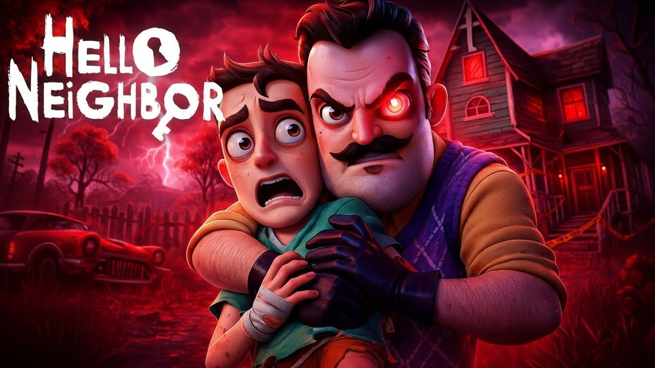 FINALLY I ESCAPED FROM NEIGHBOUR UNCLE HOUSE | HELLO NEIGHBOUR ACT 1 ...
