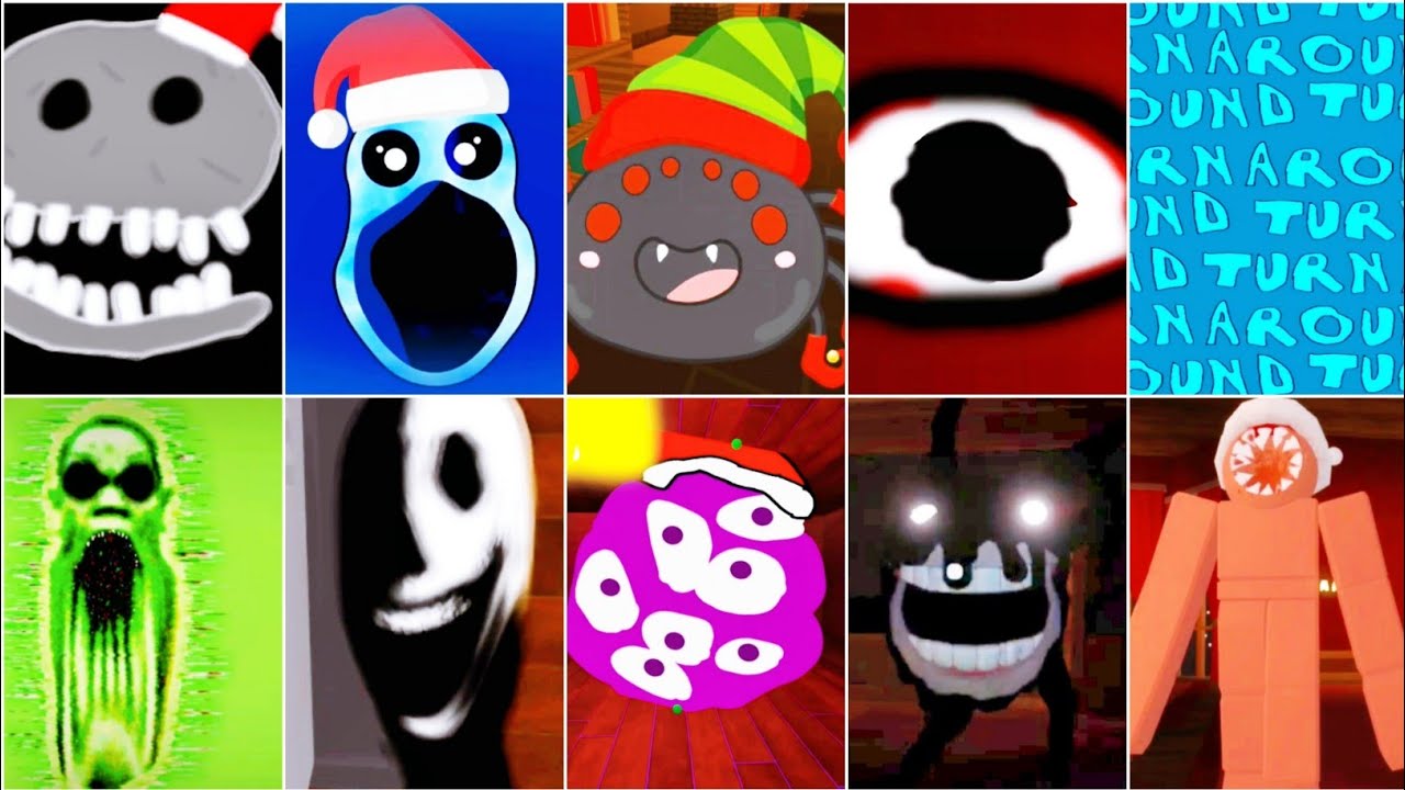 Doors All Jumpscares But From Different Doors Games - YouTube