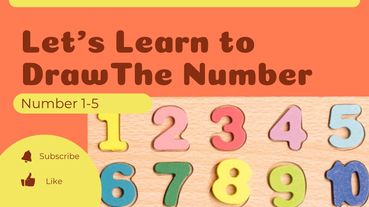 Easy Steps to Draw Numbers 1-5 Perfectly draw numbers 1 5, Easy Steps ...