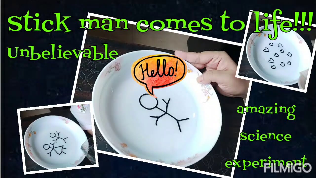 Floating Stick man|Cool science experiment with explanation| dancing ...