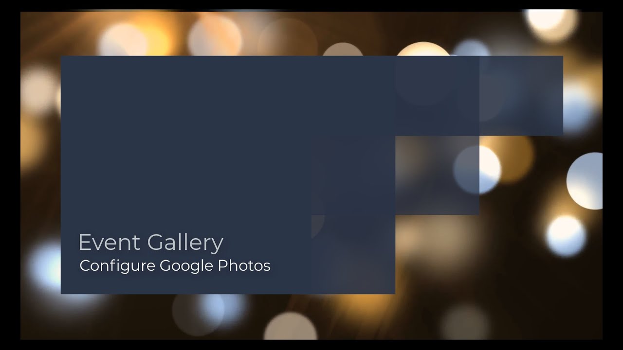 Event Gallery // Add Google Photos to your website - English - YouTube