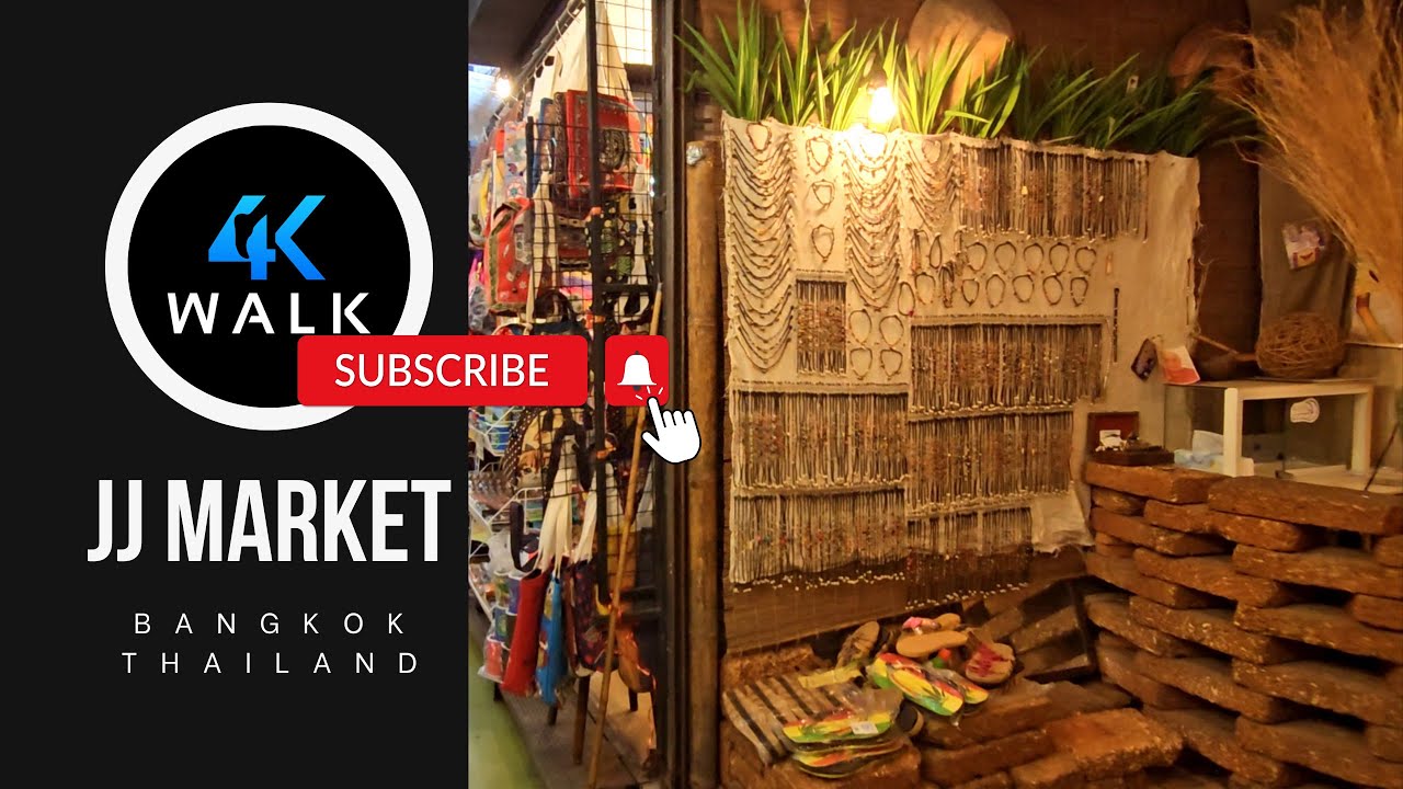 JJ Market / Chatuchak weekend market in Bangkok 4K Walk สวนจตุจักร ...