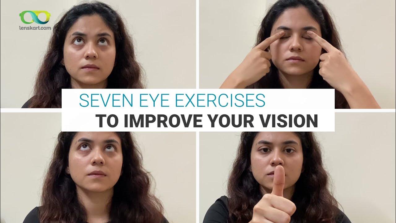 7 Easy Eye Exercises To Improve Your Vision - YouTube