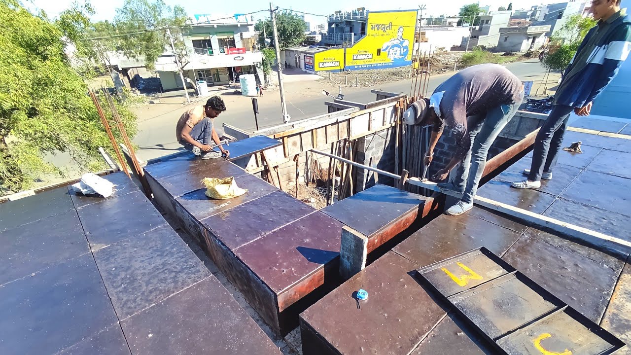 Slab Shuttering and Supporting Work | 1st Floor Slab Work ...