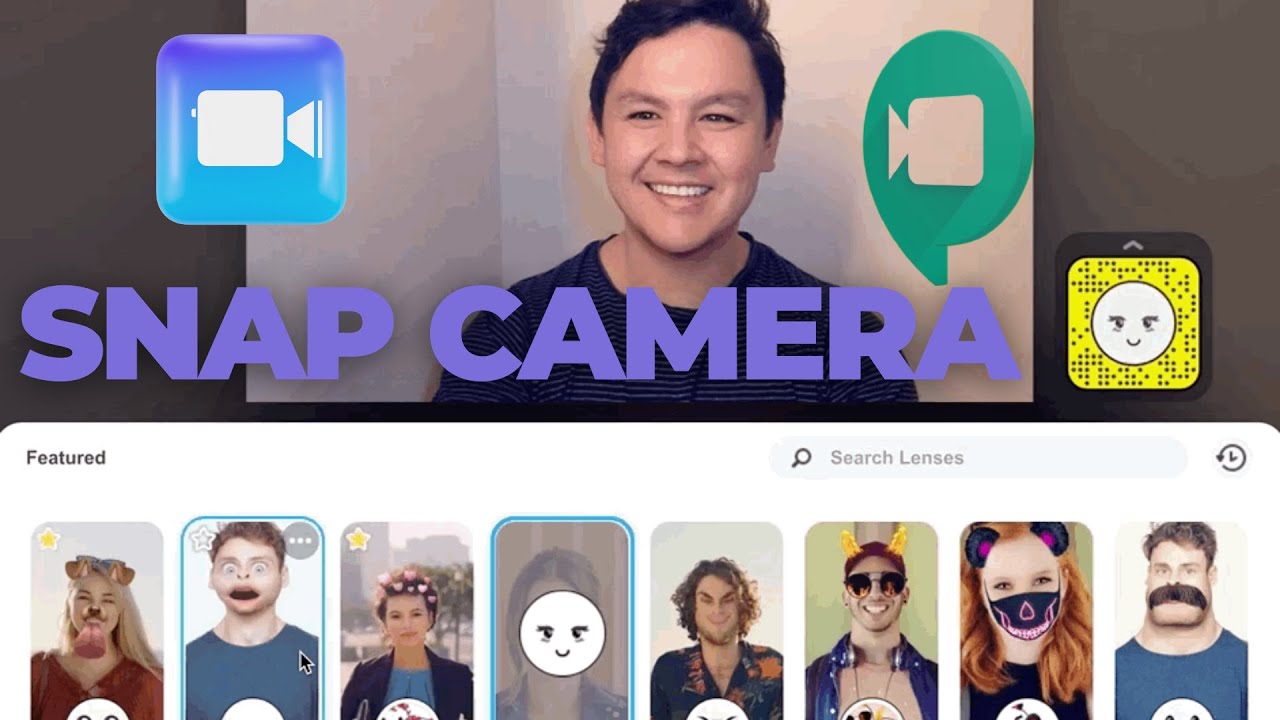 Como poner filtros en Zoom, Google Meet con Snap Camera - YouTube