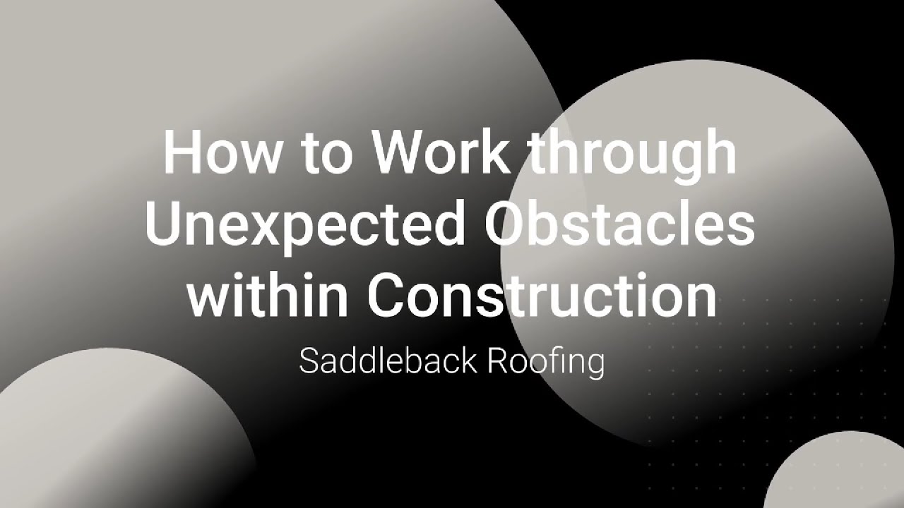 How to Work through Unexpected Obstacles - YouTube