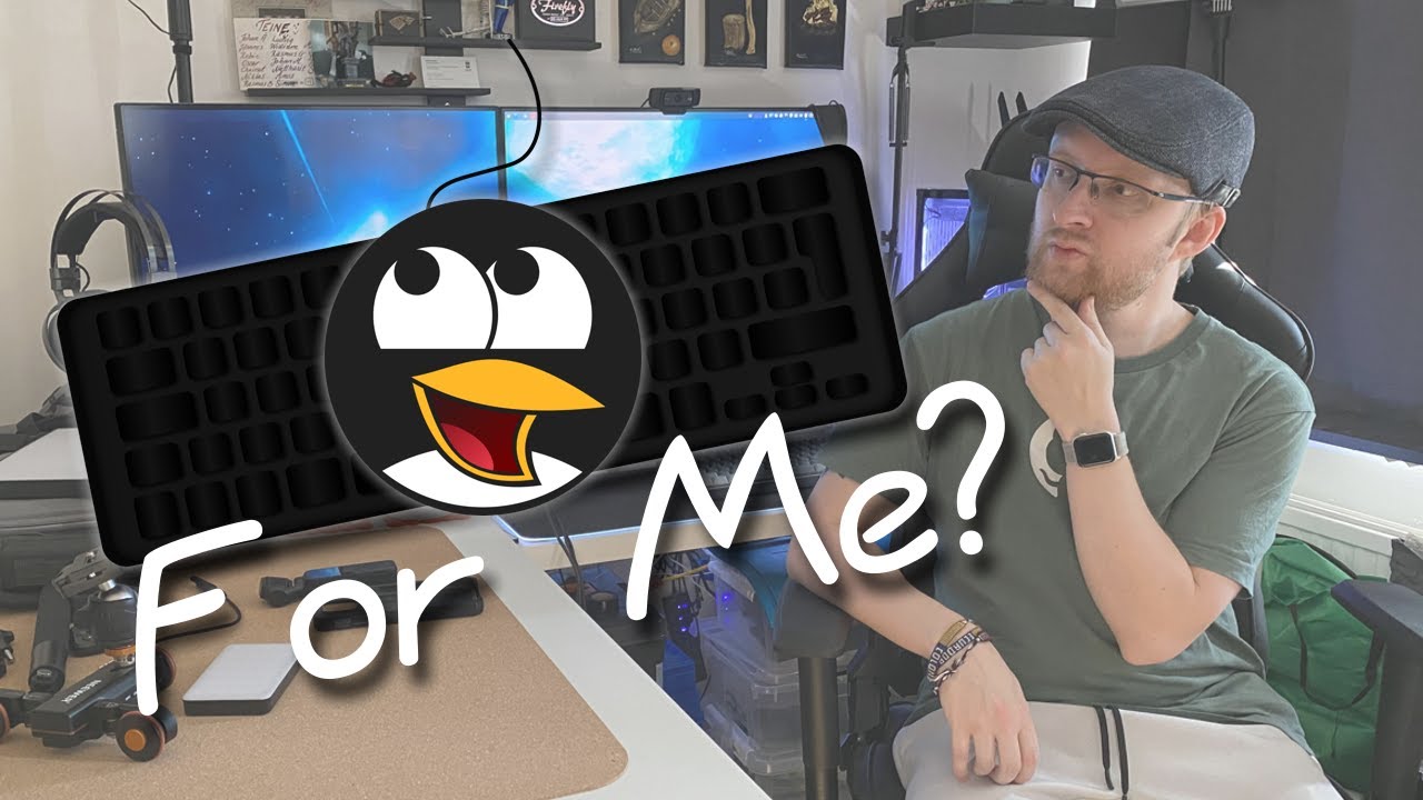 A Fully Custom Mechanical Keyboard for Linux - YouTube