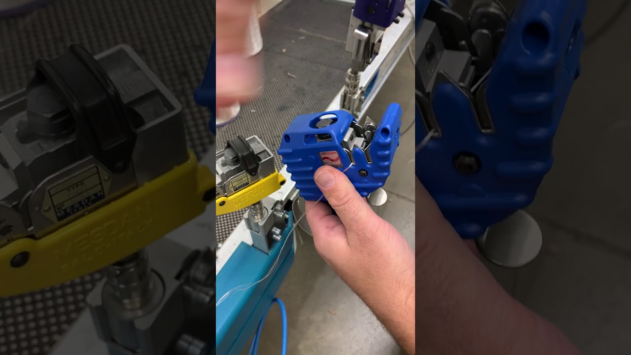 Mesdan Jointair 110M Splicing Flat Filament Yarn - YouTube