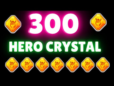 300 HERO CRYSTAL 😍DROP RATES 😍CASTLE CLASH