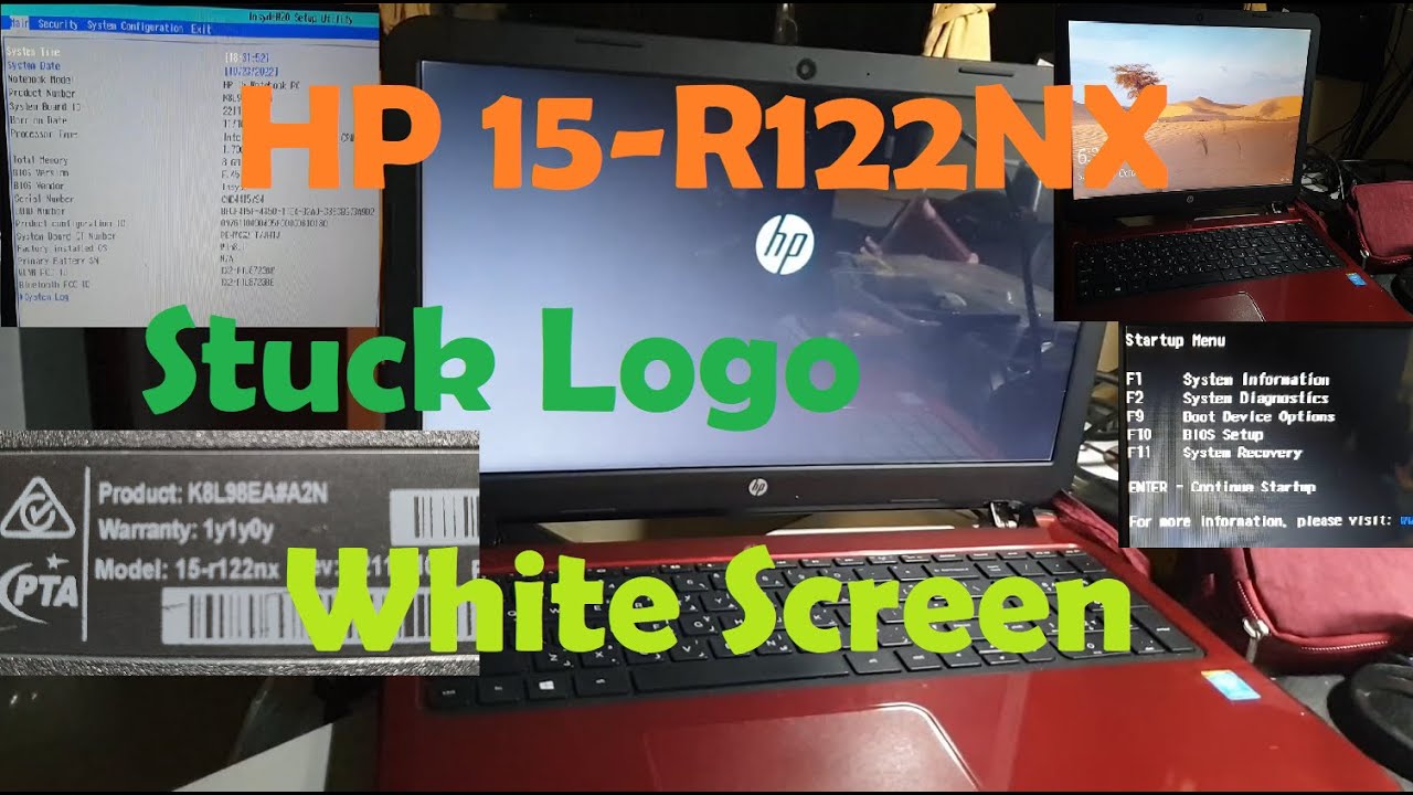 HP 15 Stuck On Logo Screen - YouTube