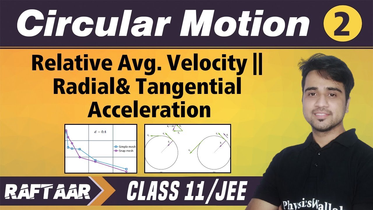 Circular Motion 02 | Relative Avg. Velocity | Radial & Tangential Acceleration | Class 11/JEE ...