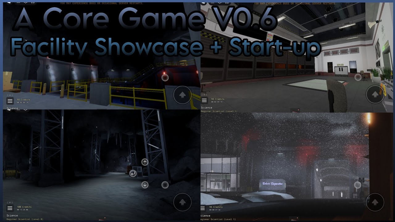 A Core Game V0.6 - Facility Showcase + Start-up | Roblox - YouTube