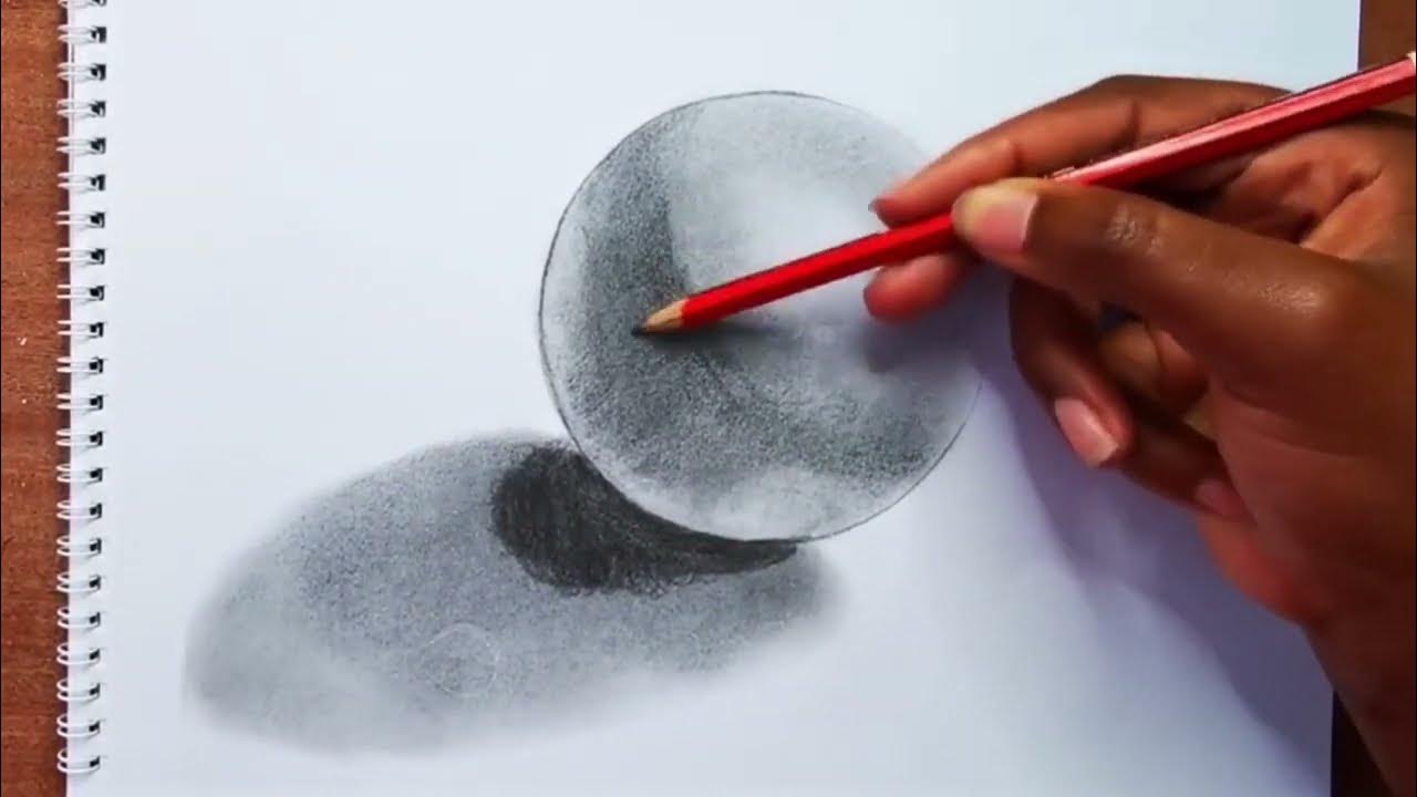 How to Shade with Graphite Pencil / Easy Shading Drawing for Beginners - YouTube