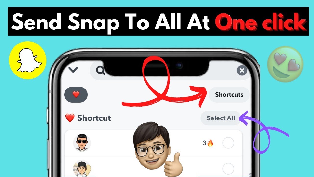 How To SEND Snap To Everyone At ONE Click..🔥 - YouTube