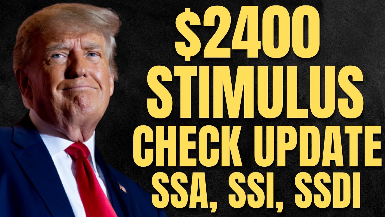 YES! $2400 STIMULUS Checks For These Americans | SSA, SSI, SSDI - YouTube