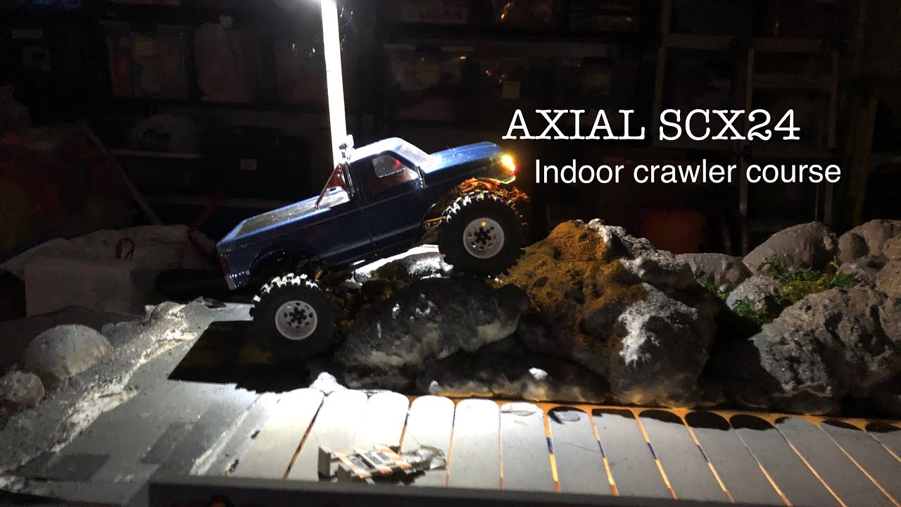 Axial SCX24 - Indoor Crawler Course - Version 2 - YouTube