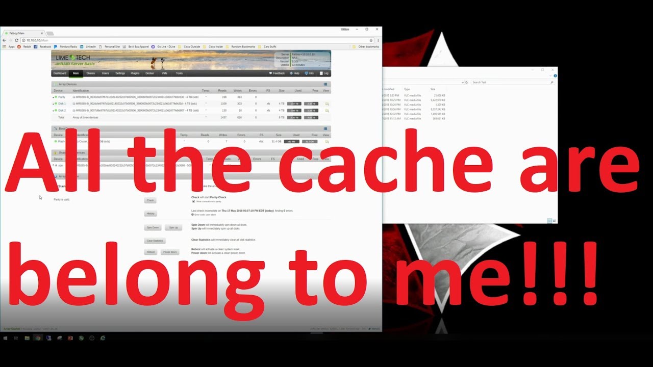 UnRaid NAS installing and using cache drive...the gaines! - YouTube