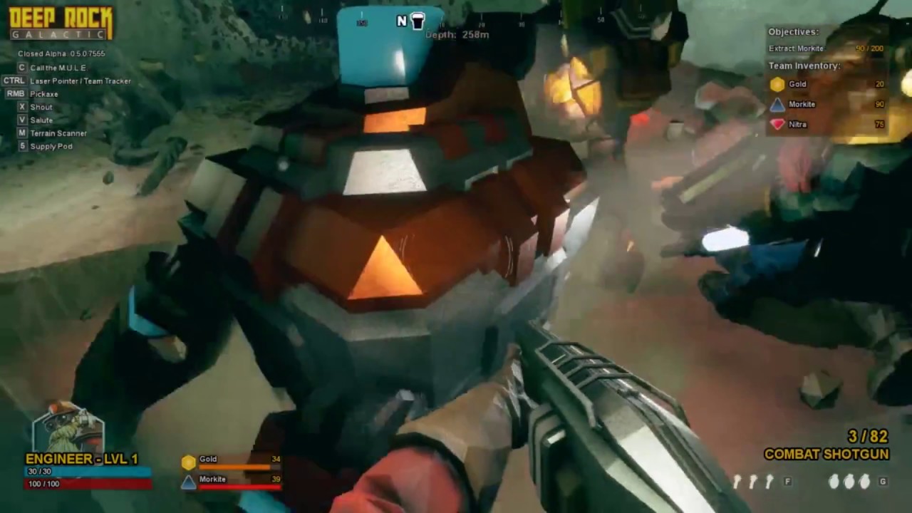 KOM HER MOLLY ! Deep Rock Galatic [Pre-Alpha] Co-op - YouTube