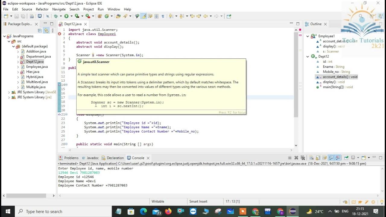 Abstract Class And Methods In Java Abstractclass Abstractmethods Javatutorials Youtube