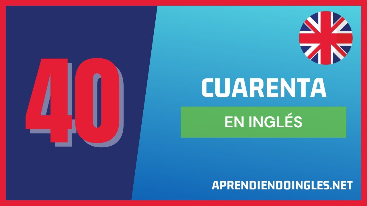 CÓMO se dice CUARENTA en INGLÉS 2022 4️⃣0️⃣ APRENDE A ESCRIBIR FORTY ...