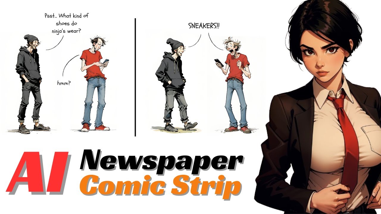 How to make a Newspaper Comic Strip using AI - YouTube