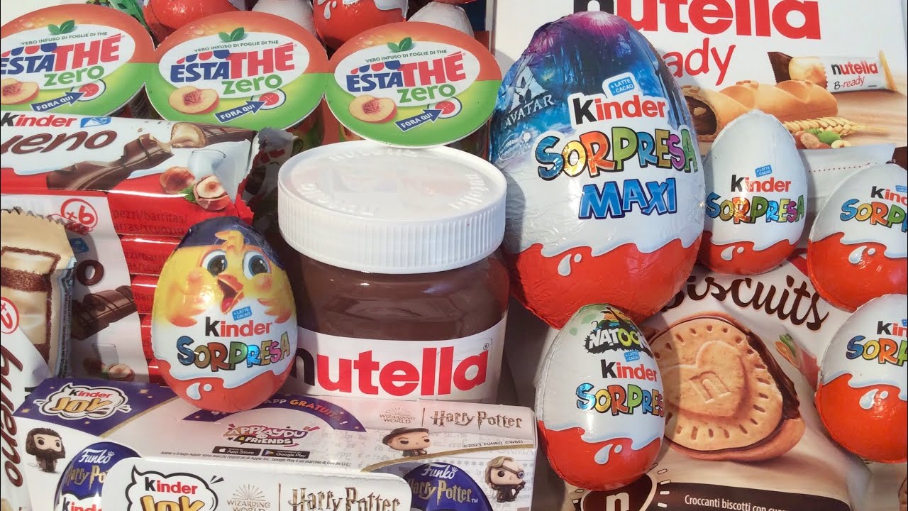 ~Reverse Filling Platter video ~ Kinder/Nutella/Ferrero ASMR - YouTube
