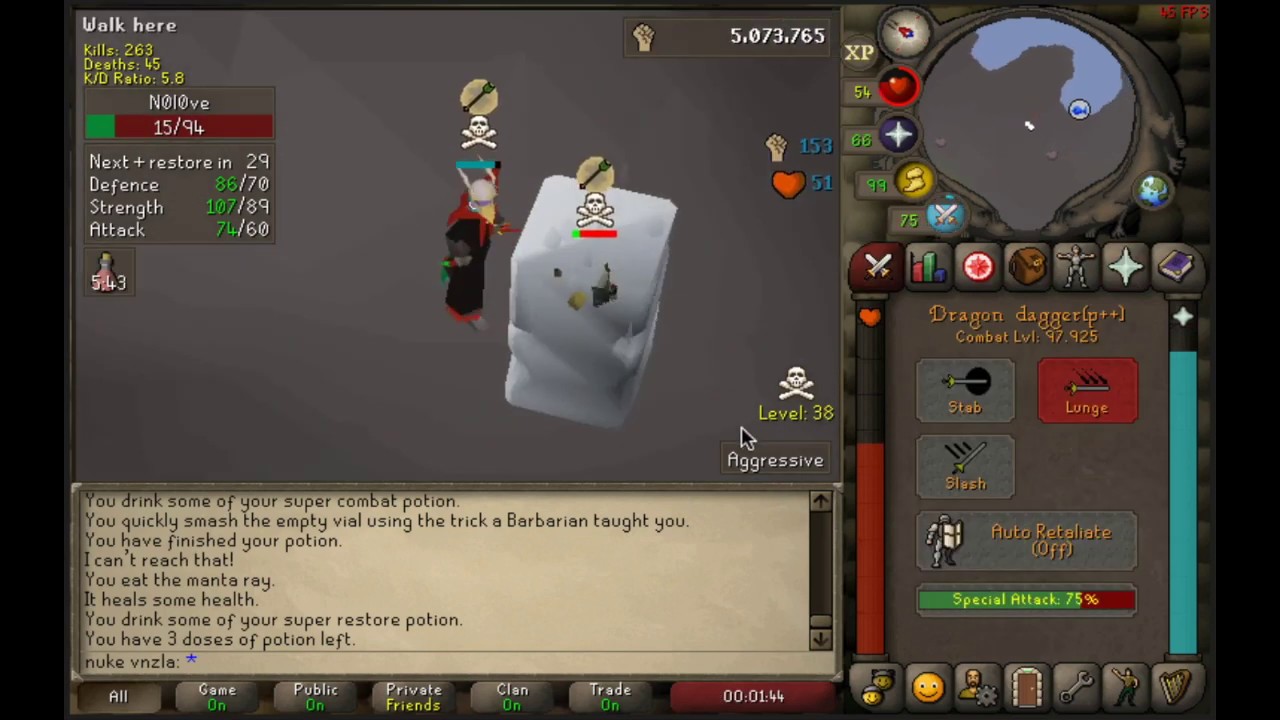 OSRS 60 ATT MED & BABY PURE PKING - YouTube