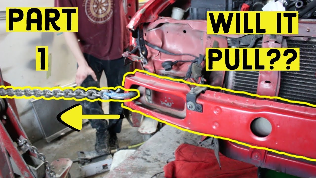 Hydro Pulling 240SX Frame Rail Support - YouTube