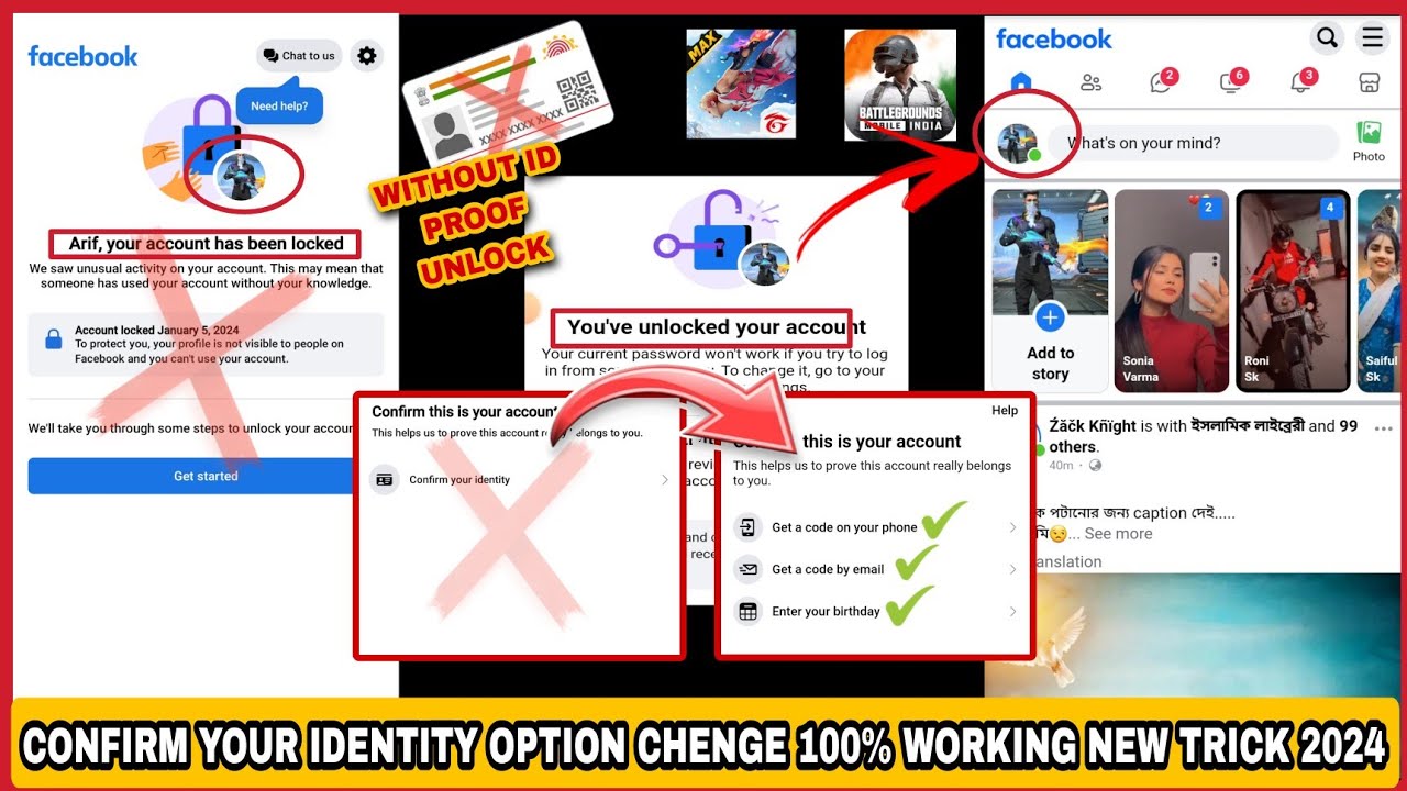 Facebook Your Account Has Been Locked 2024 || How to unlock Facebook ...