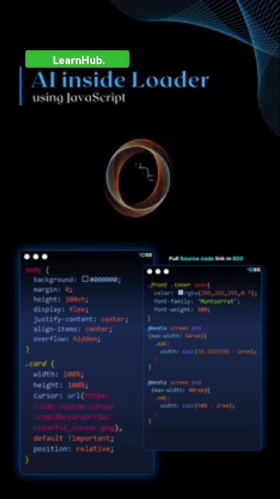 Ai Loader Learnhubcode Staticwebsitedesign Coding Htmlcssjavascript Youtube