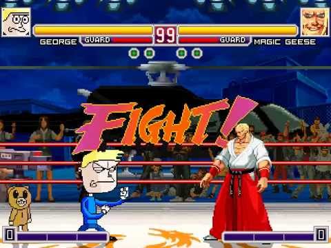 MUGEN : The Magic Man - George vs Magic Geese - YouTube