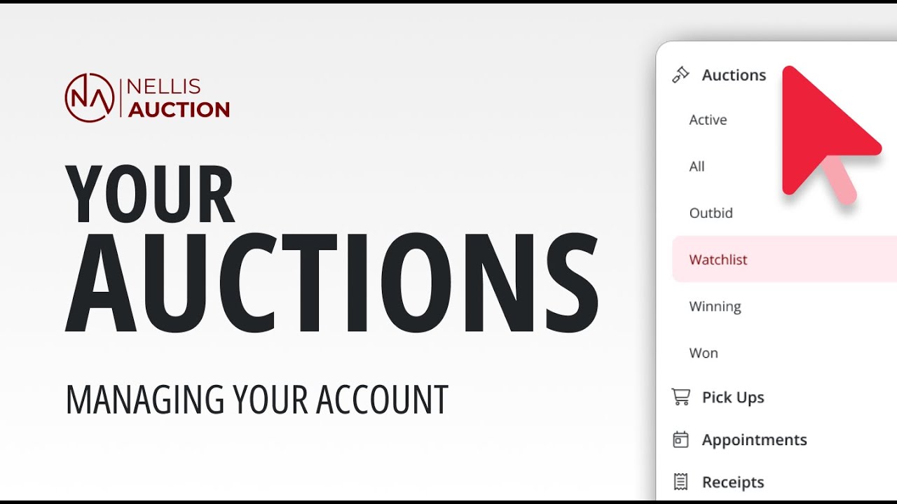 Managing and Sorting Your Auctions at Nellis Auction - YouTube