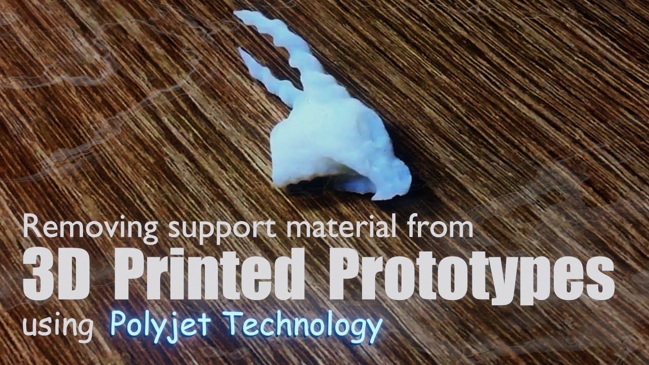 Removing Polyjet Support Resin from 3D Printed Prototypes - YouTube
