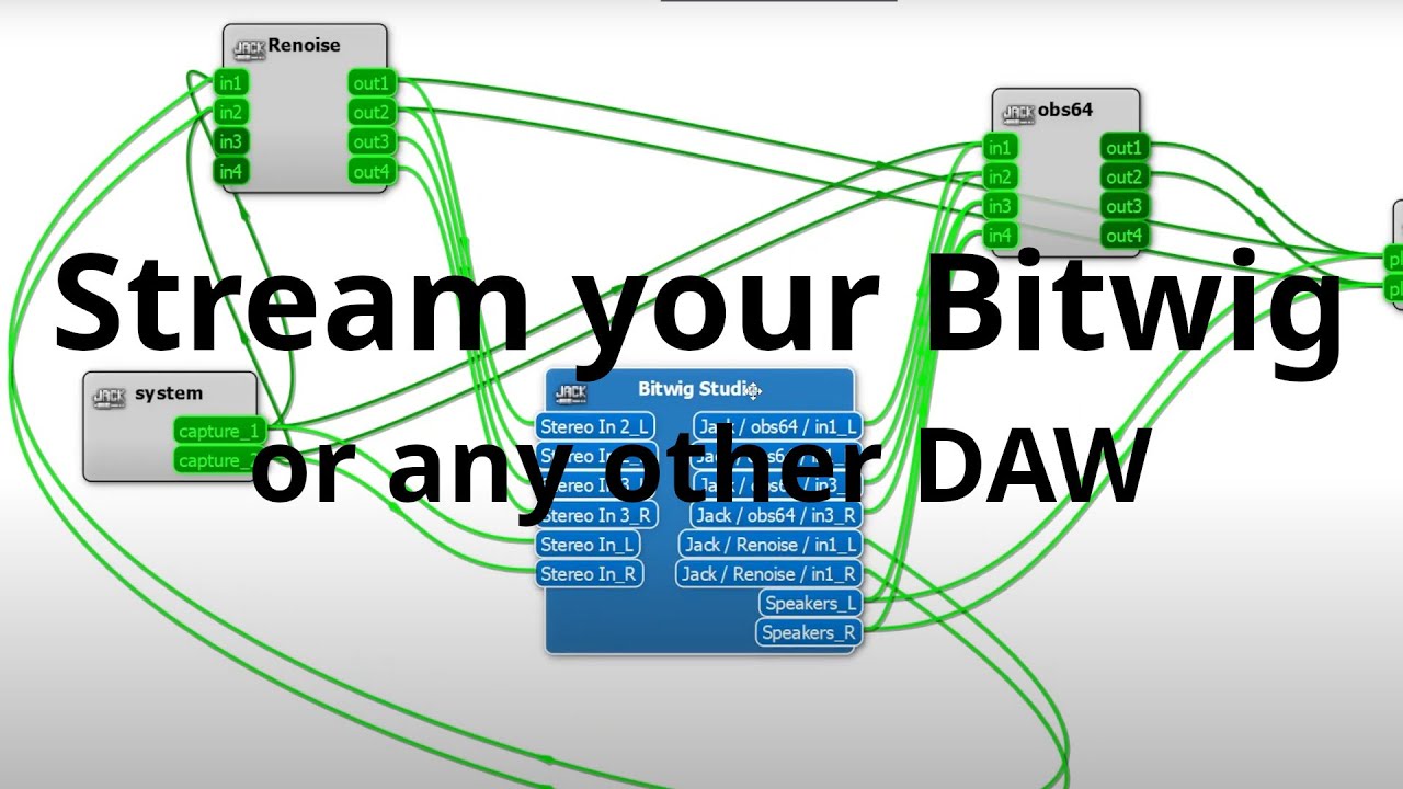 Stream your Bitwig (or any other DAW) - OBS, Windows, Jack, Renoise ...